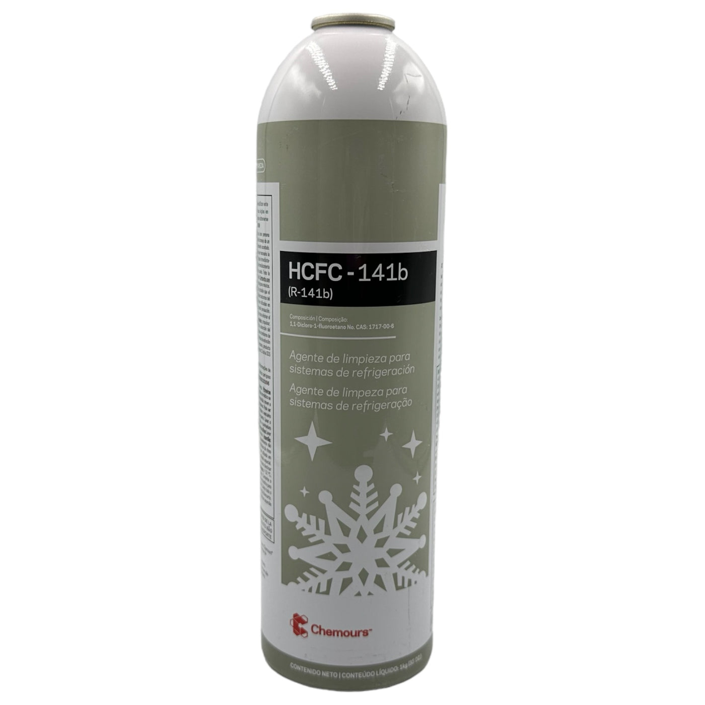 AGENTE DE LIMPIEZA R-141B 1 KG FREON — Temogas de Los Cabos